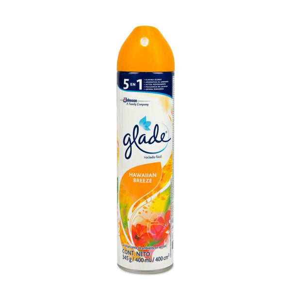 DESODORANTE AMBIENTAL GLADE AEROSOL HAWAIIAN BREEZE (5 EN 1) (345G-400 ...