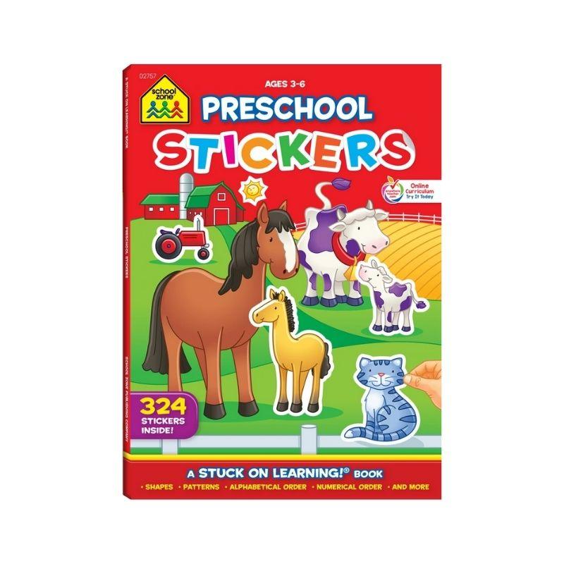 Preschool Stickers Workbook