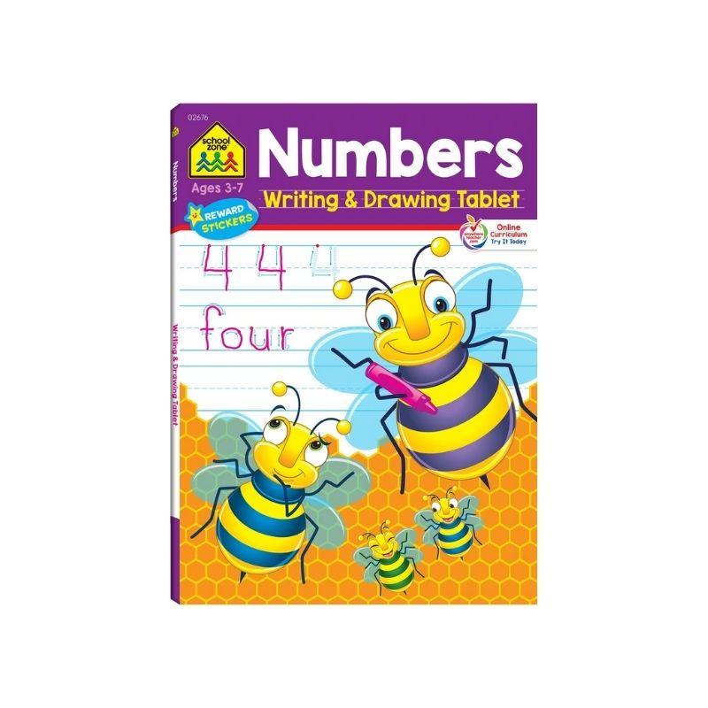 Numbers Writing & Drawing Tablet Workbook